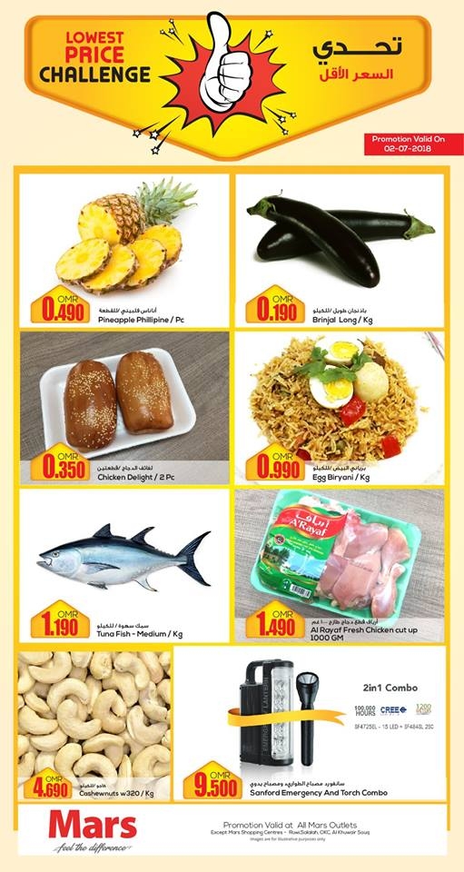 Mars Hypermarket Lowest Price Challenge Offers 02 July 2018
