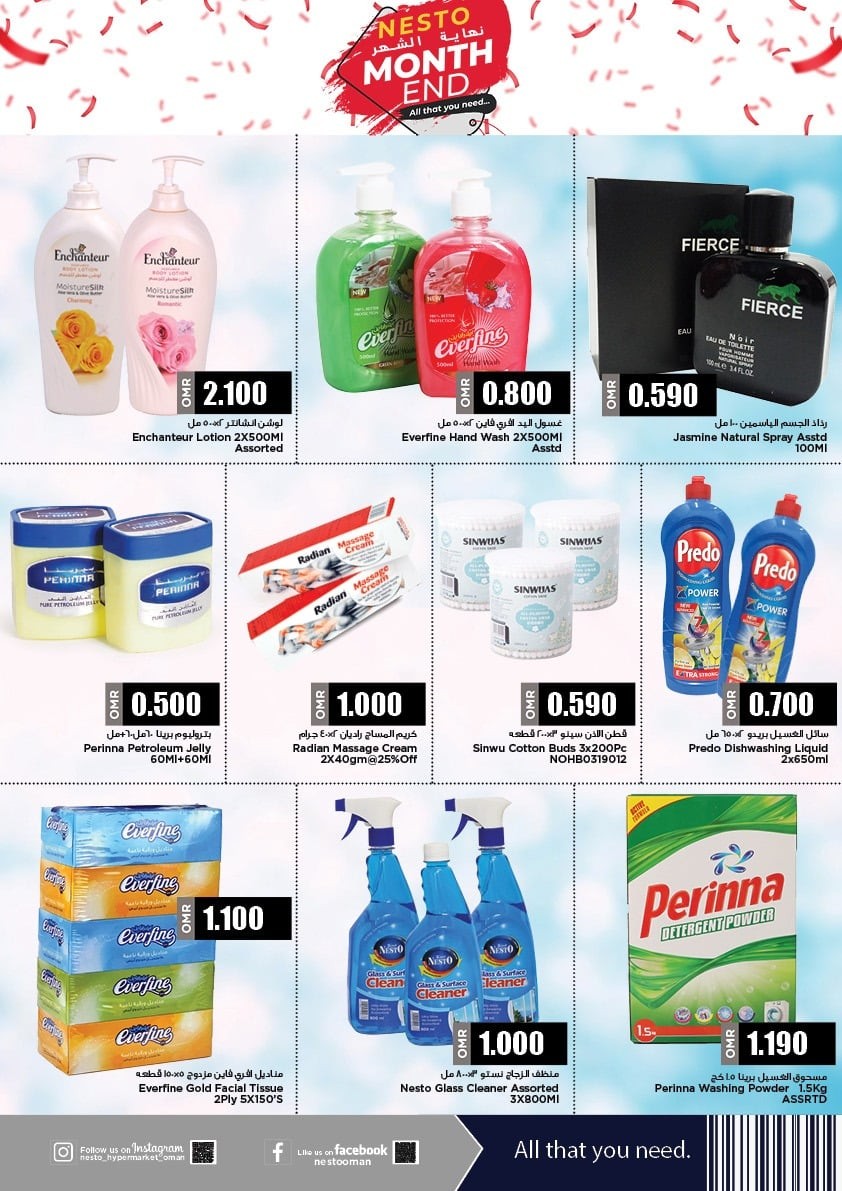 Nesto Hypermarket Mabella Oman Month End Deals