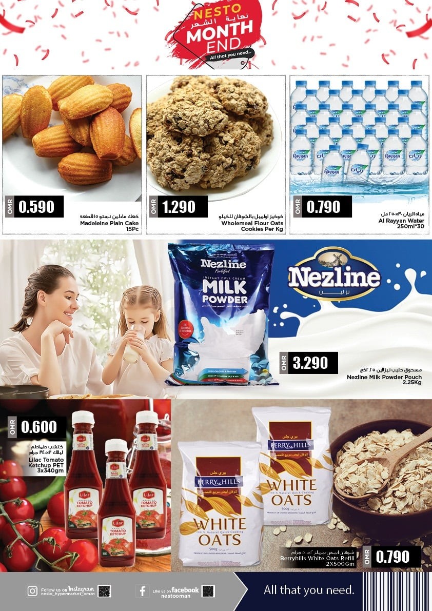 Nesto Hypermarket Mabella Oman Month End Deals