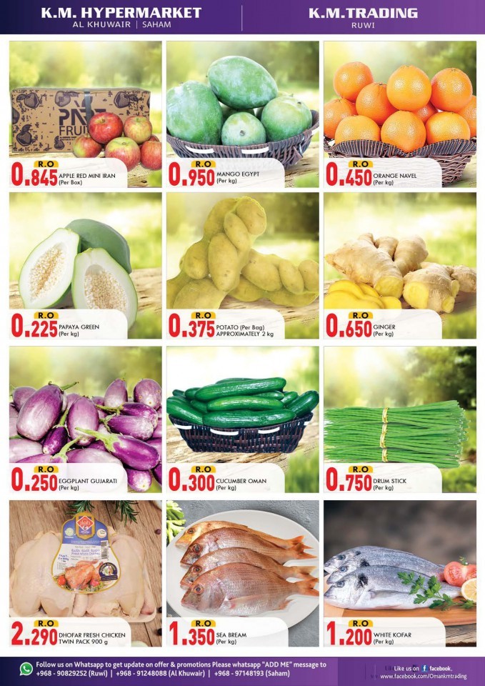 KM Trading & Hypermarket Oman Three Days Only Fresh Deals