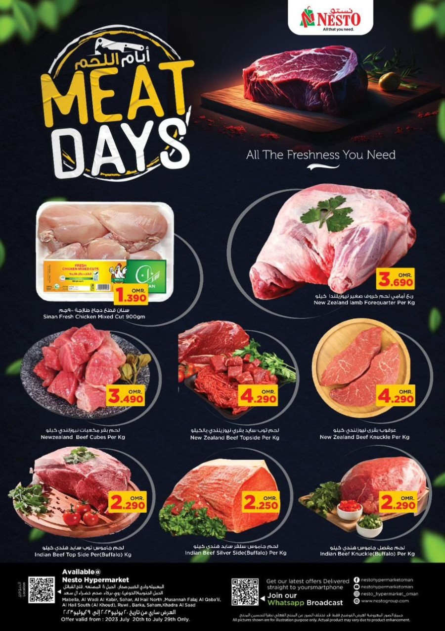 Nesto Meat Days Deal | Nesto Oman Offer Fliers