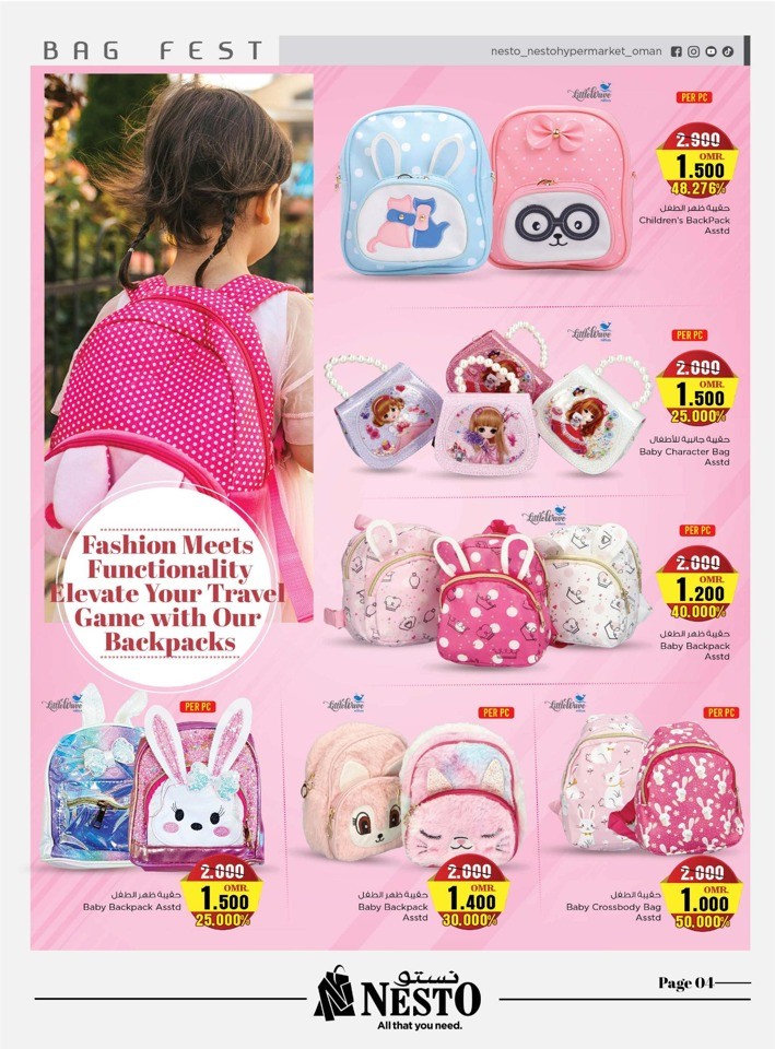 Nesto Bag Fest Promotion Flyer | Oman Offers Today
