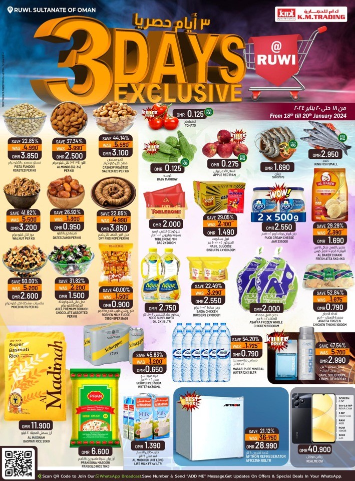 KM Trading Ruwi 3 Days Exclusive Deals | Oman Offers 2024